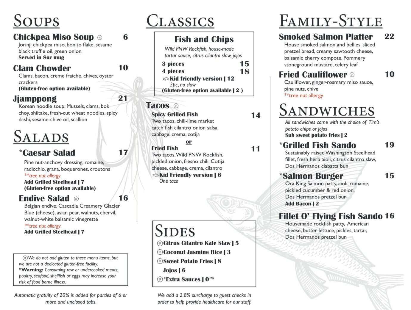 Fresh Seafood Sustainably Sourced | Gluten Free Options