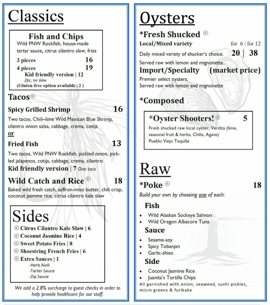Fresh Seafood Sustainably Sourced | Gluten Free Options