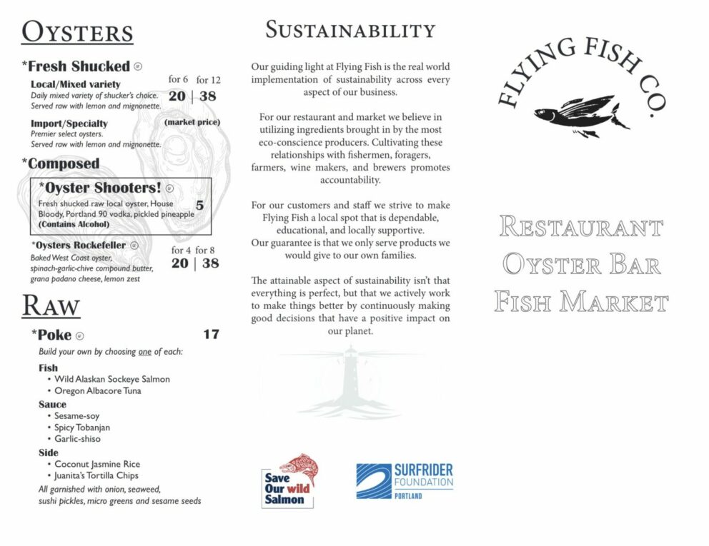 Fresh Seafood Sustainably Sourced | Gluten Free Options