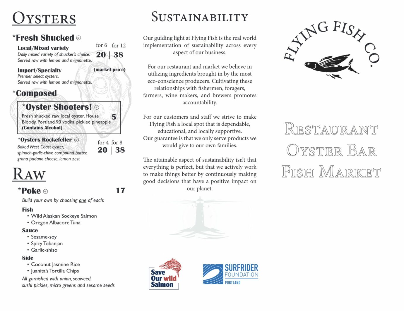 Fresh Seafood Sustainably Sourced | Gluten Free Options