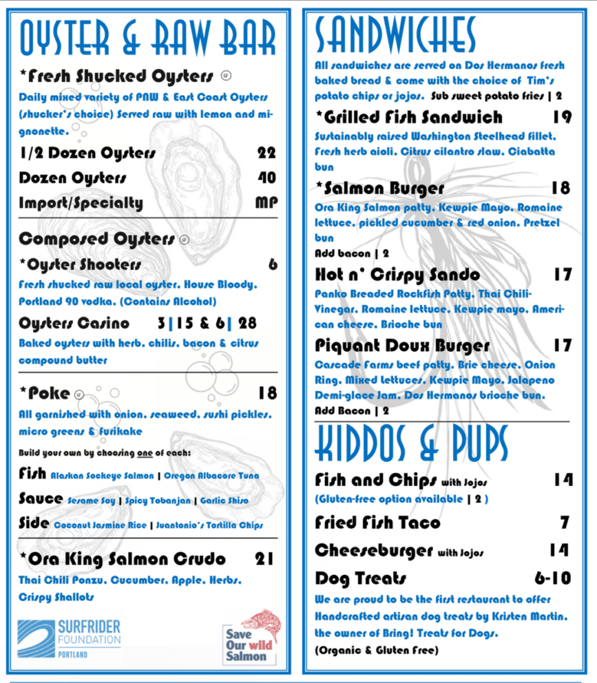Fresh Seafood Sustainably Sourced | Gluten Free Options