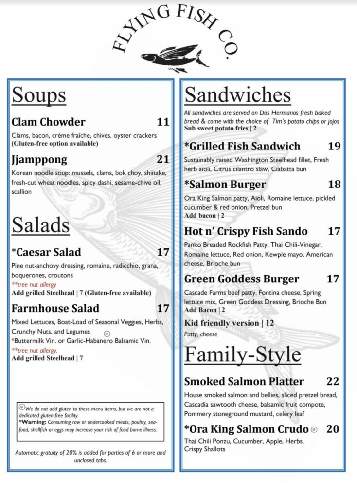 Fresh Seafood Sustainably Sourced | Gluten Free Options